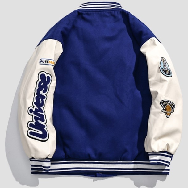 Varsity Jacket - Blue and White/Savz.Clothing